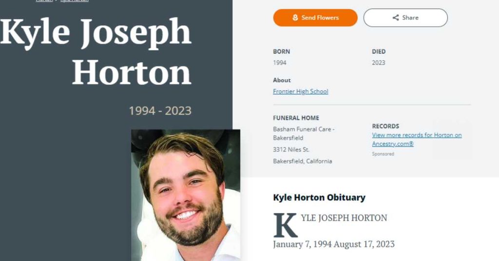 Kyle Horton Obituary: How Did The Kyle Horton Die?
